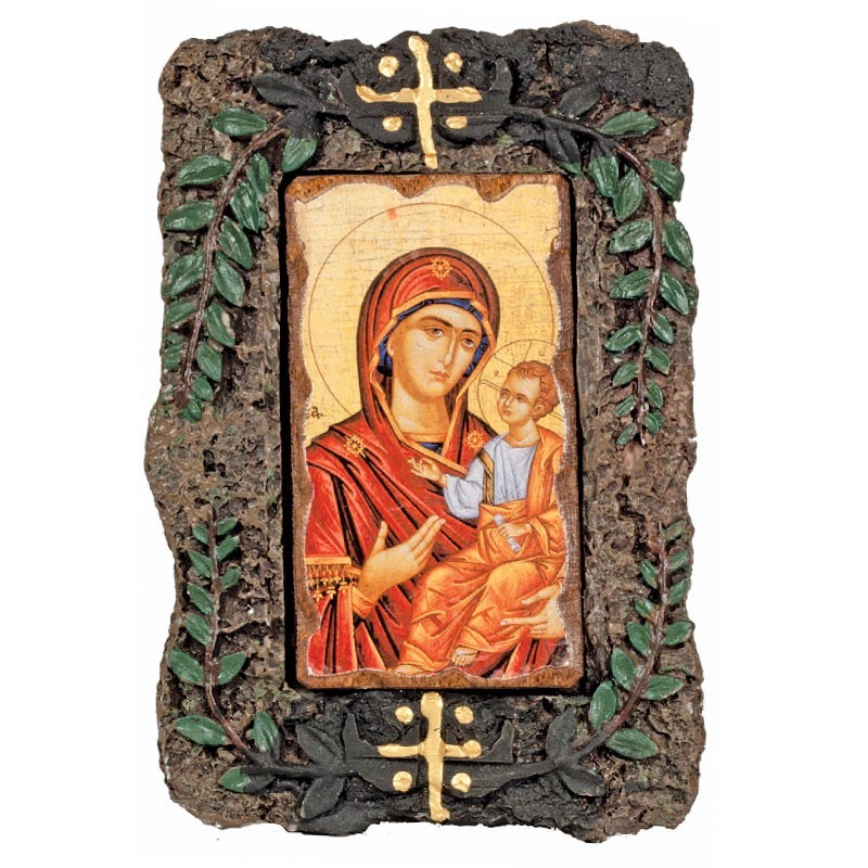 Frame rock lithography icon (choice of Saint) - TINOS ICON Ιερά ...